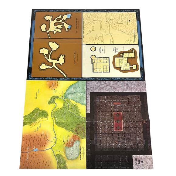 Tsr | Other | Dungeons Dragons Night Below An Underdark Campaign Map ...